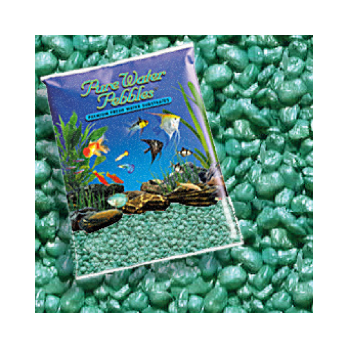Pure Water Pebbles Aquarium Gravel - Emerald Green(2 Pound) - DS ...