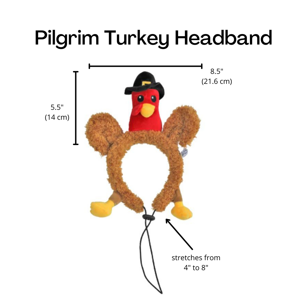 Midlee Pilgrim Turkey Thanksgiving Dog Headband – Midlee Designs