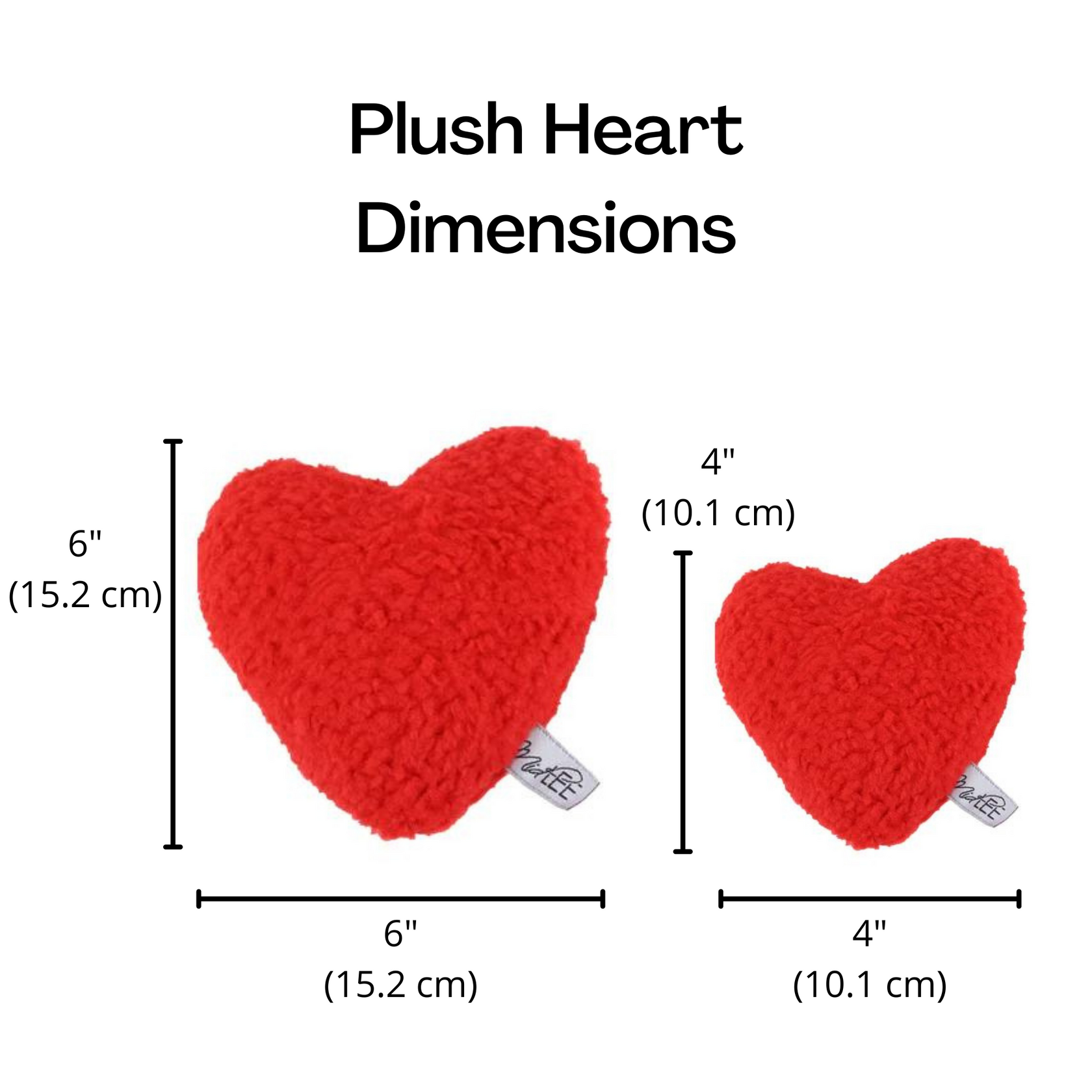 Plush Red Heart Valentine's Day Dog Toy – Midlee Designs