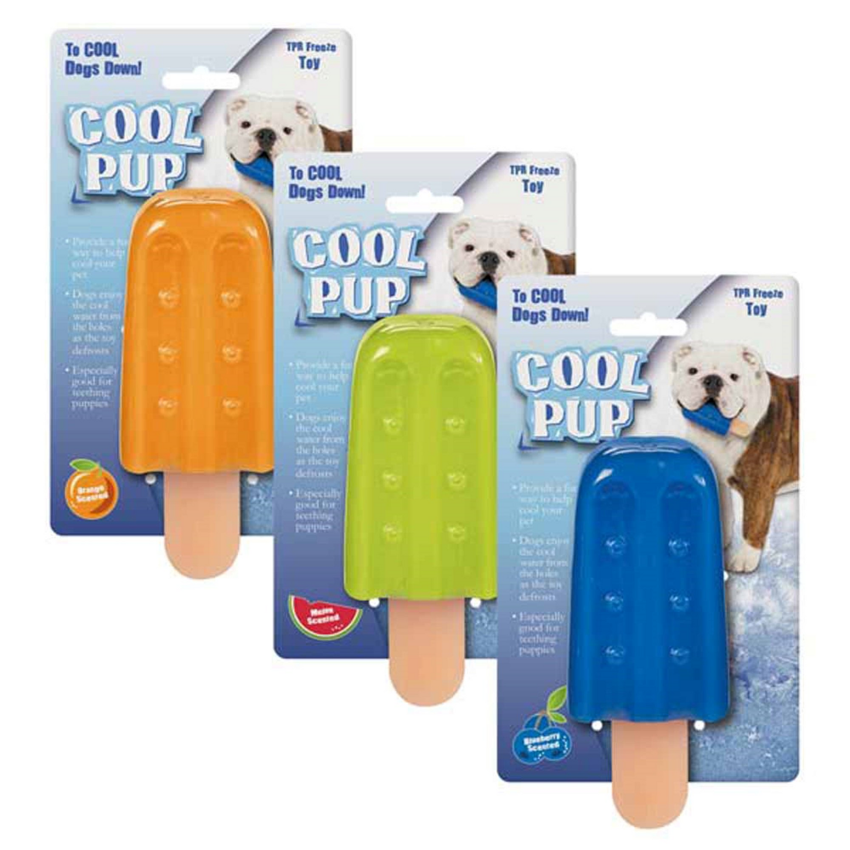 Cool Pup Cooling Popsicle Dog Chew Toy, Orange, Large – Midlee Designs